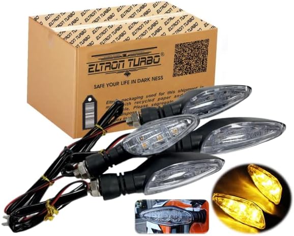 ELTRON TURBO DC Power U SHAPE Style Blinker Bright AMBER And BLUE LED ...