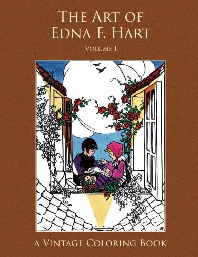 The Art of Edna F. Hart Vintage Coloring Book: Berthiaume, Heidi, Hart ...