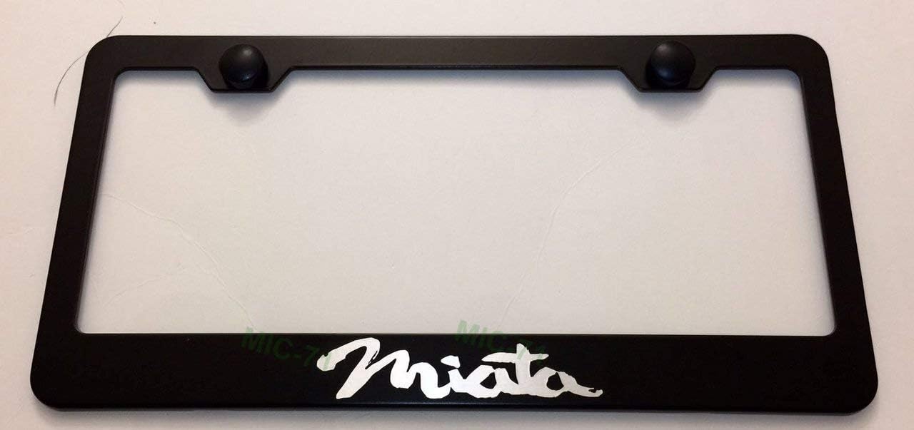 Amazon.com: Metal Stainless Steel License Plate Frame Car Tag Holder ...