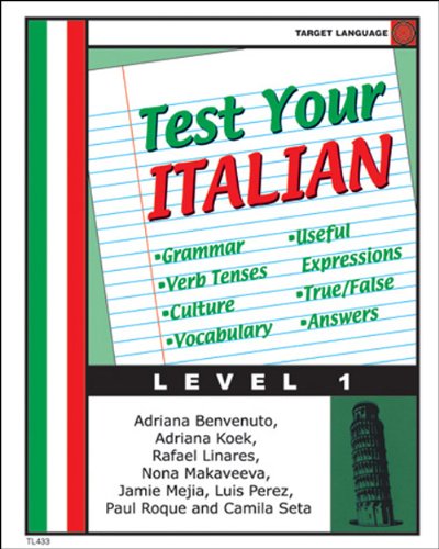 Amazon.com: Test Your Italian, Level 1 (Italian Edition): 9781607130260 ...