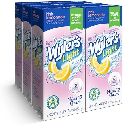 Amazon.com : Wyler's Light Pitcher Packs, Water Drink Mix, Pink ...