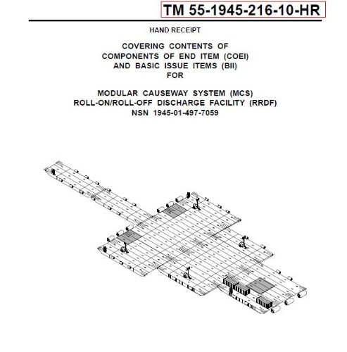 US Army, Technical Manual, TM 55-1945-216-10-HR, MODULAR CAUSEWAY ...