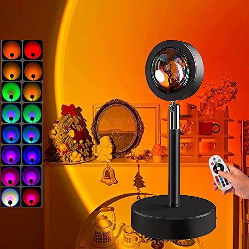 Sunset Lamp, RGB LED Sunset Light Projector with 24Keys Remote,Unique ...