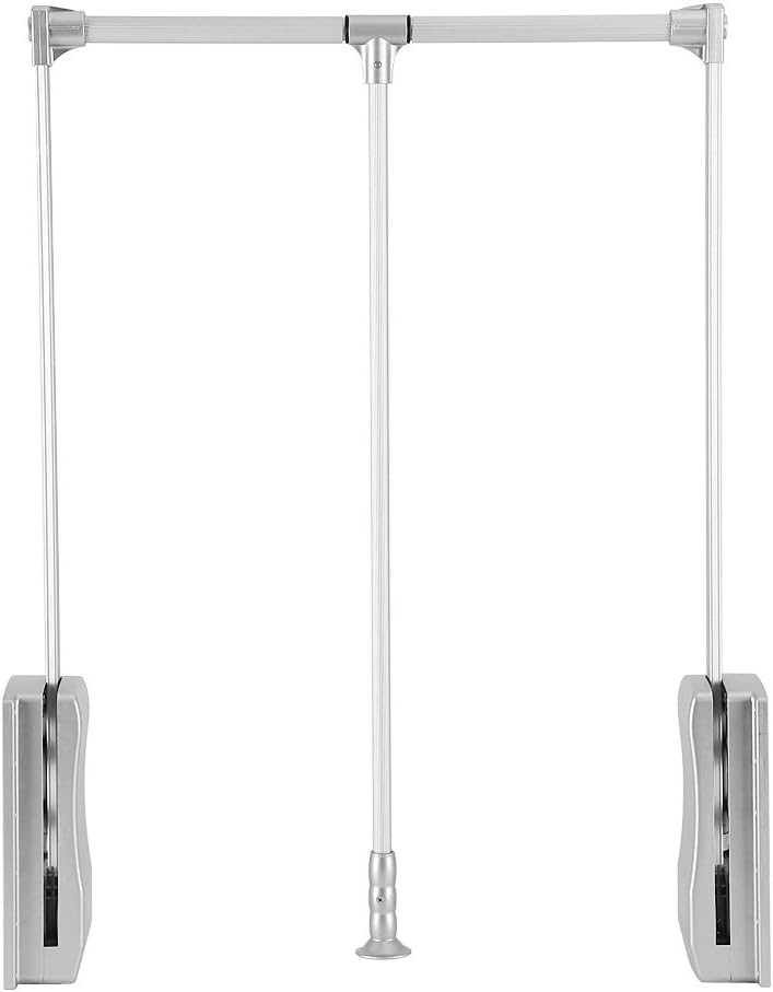 Pull Down Closet Rod, Adjustable Wardrobe Organizer Clothing Rail For ...