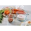 Amazon.com: Pyrex 1118990 3PC Glass, 1 Cup, 2 Cup, 4 Cup, 3 PC ...