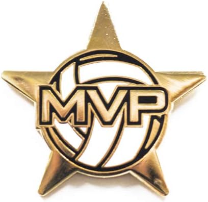 Amazon.com: Volleyball Themed Postion/Captain Pins, MVP: Clothing ...