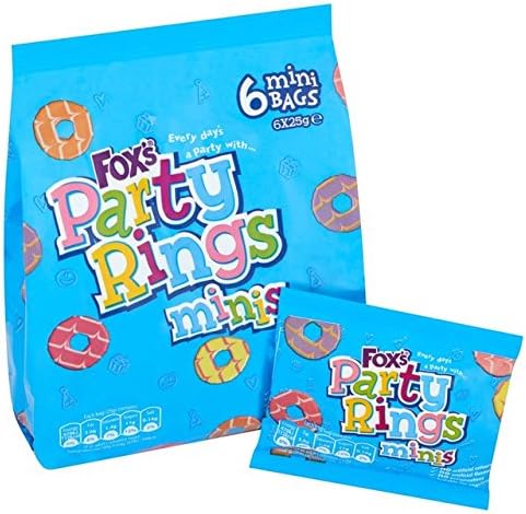Fox's Mini Party Rings 6 x 25g : Amazon.co.uk: Grocery