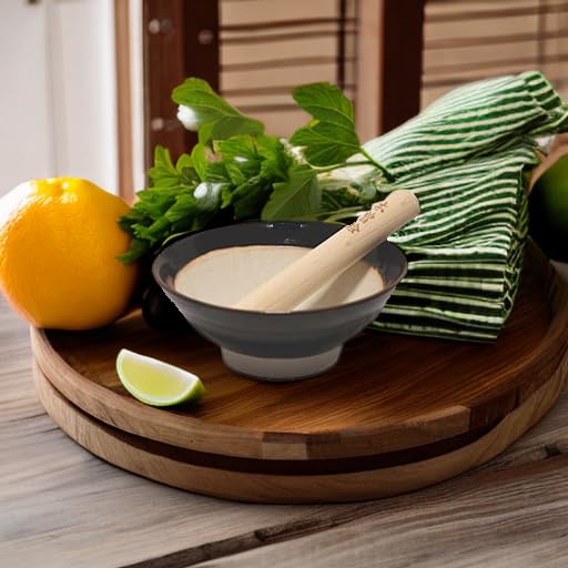 Marble Mortar And Pestle Set Ceramic Ripple Ridge Mortar & Pestle ...