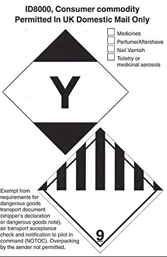 Royal Mail Dangerous X1 Roll 500 - ID8000 Consumer Commodity Label 500 ...