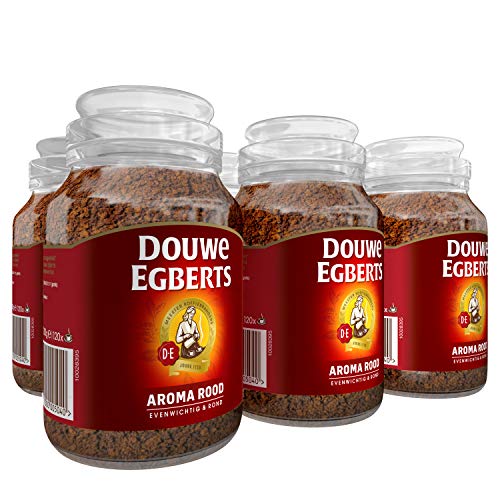 Douwe Egberts Oploskoffie Aroma Rood (1.2 Kilogram, Instant Koffie), 6 ...