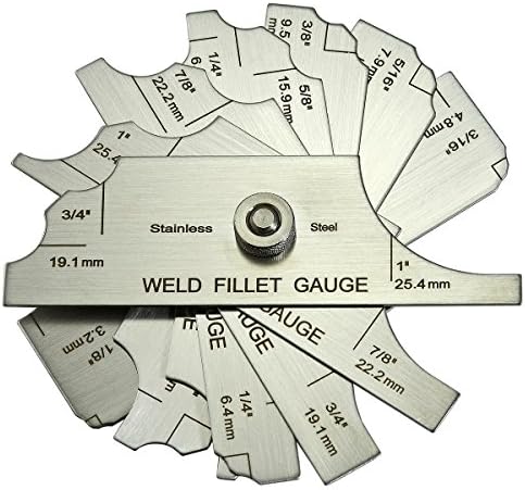 RIVERWELD 7 Piece Fillet Weld Set Gage MG-11 Rl Gauge Depth Gauges ...