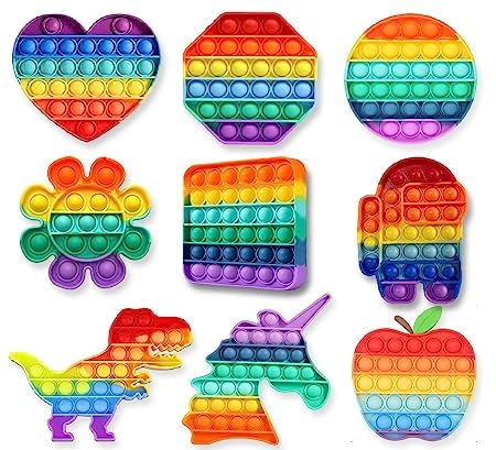 Pop it Toy, Pop It Fidget Toy Set popit Game Stress Relief for Adults ...