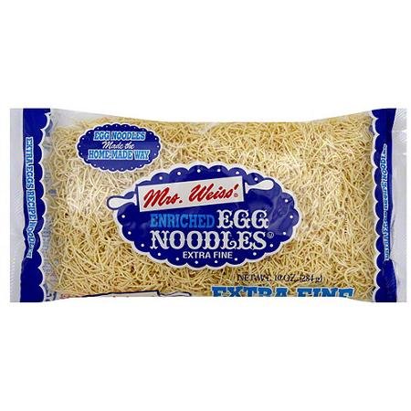 Amazon.com : Mrs. Weiss' Extra Fine Egg Noodle Pasta, 10 oz (Pack of 12 ...