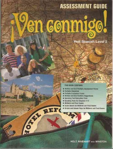 Ven Conmigo!: Holt Spanish Assessment Guide: Holt: 9780030949937 ...