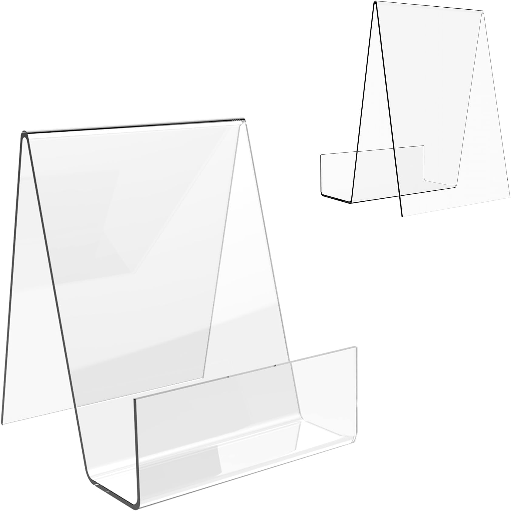 Amazon.com: 10 PCS 6‘’ x 4‘’ Acrylic Book Display Stand Clear Easel ...