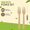 Amazon.com: Flauntable Disposable Wooden Forks,Eco Friendly Biodegrable ...