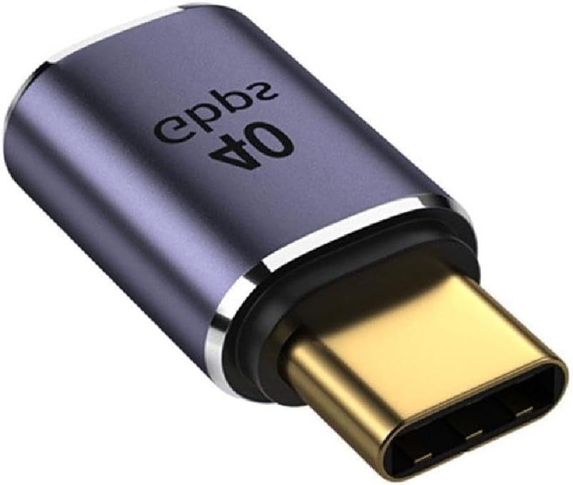 Compact Type-c Adapter Female to Male Extender Converter 40Gbps Data ...