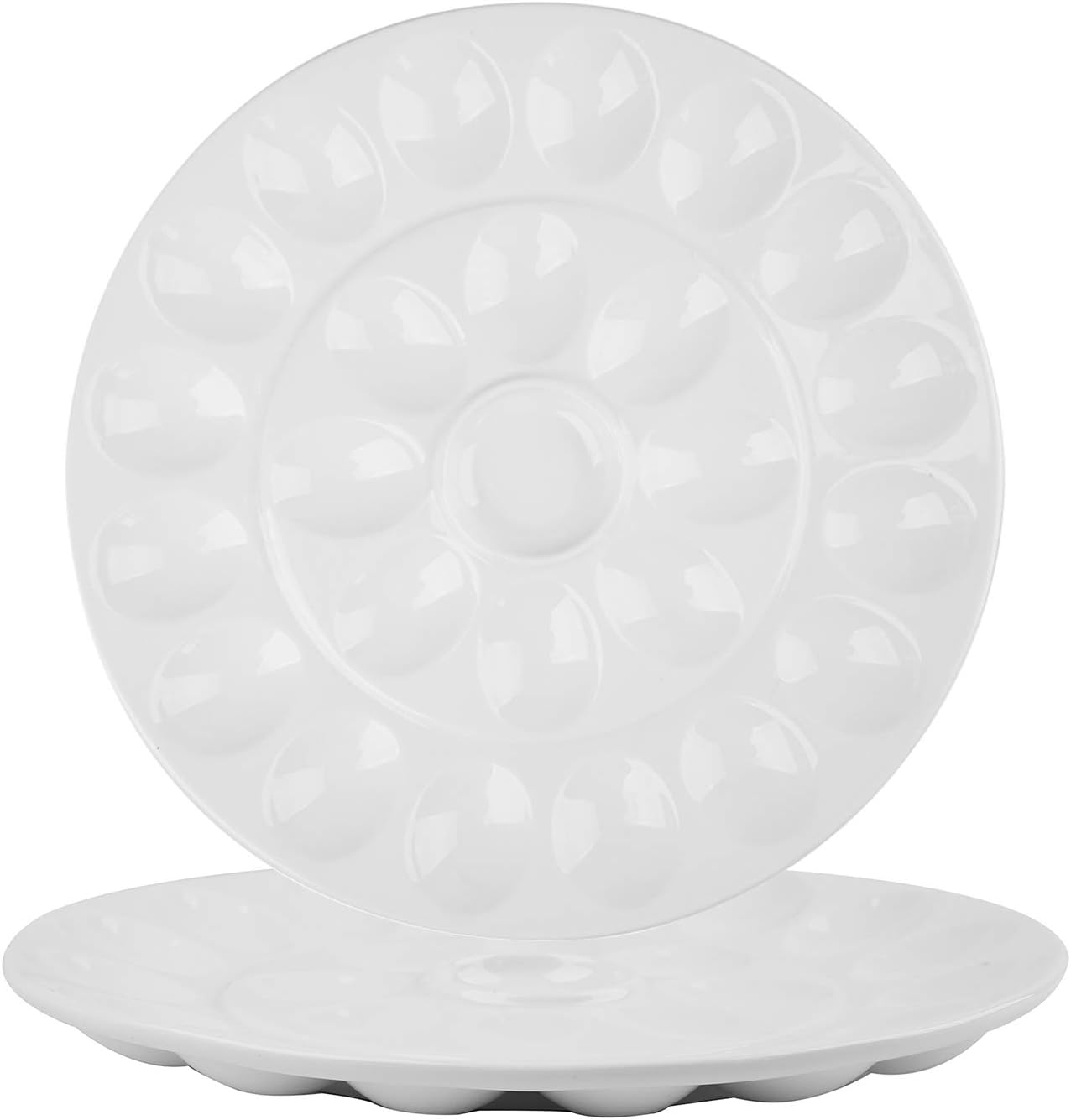 Amazon.com | Anchor Hocking Company 10" Presence Egg Plate: Deviled Egg ...