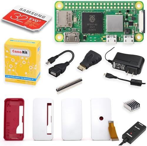 Amazon.com: CanaKit Raspberry Pi Zero 2 W Starter Kit with Official ...
