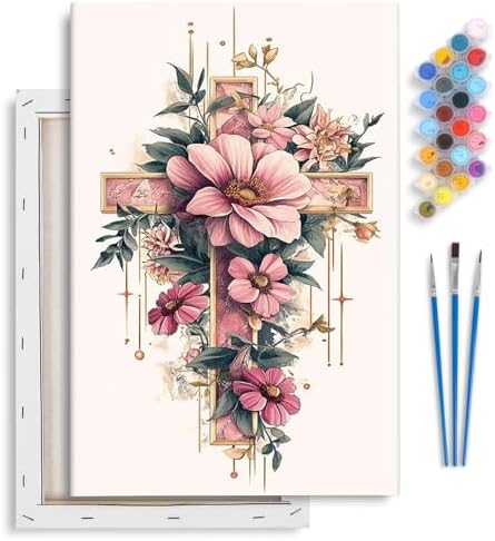 Amazon.com: Yezavesu Framed Paint by Numbers Kit for Adults Beginner ...