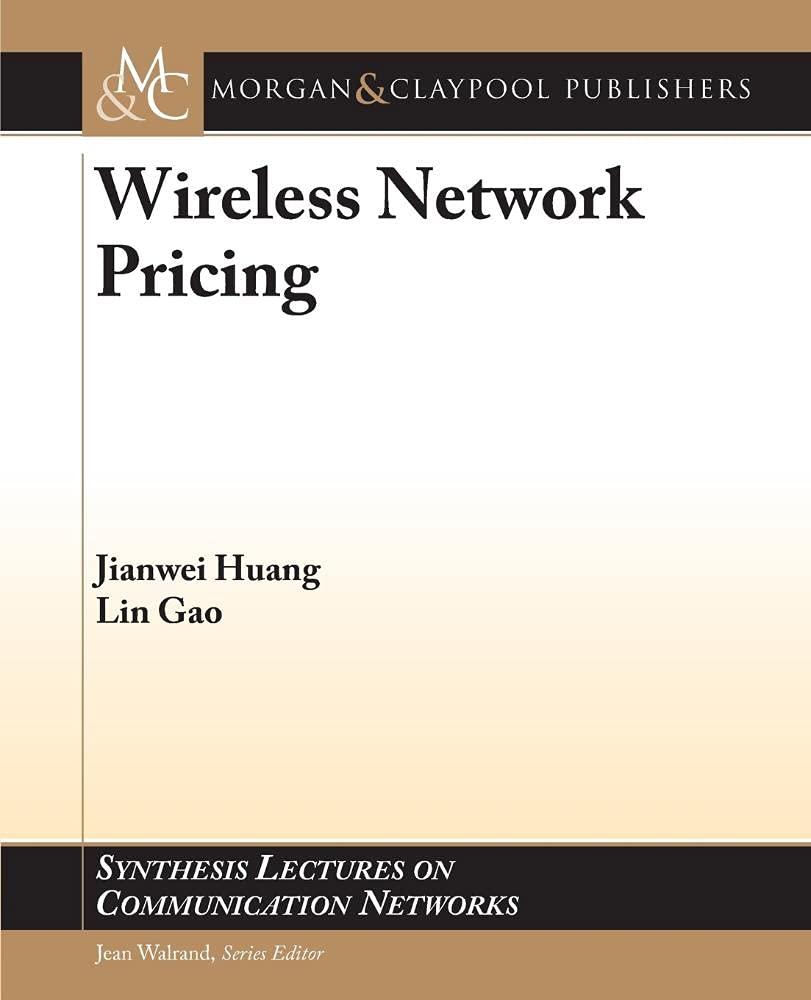 Amazon.com: Wireless Network Pricing (Synthesis Lectures on ...