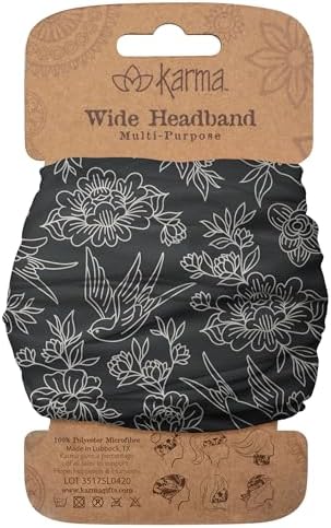 Amazon.com: Karma Sparrow Headband for Women - Wide - Fabric Headband ...