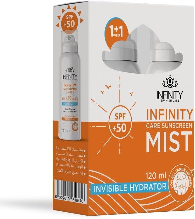 Infinity Care Sunscreen Mist SPF50+ 1+1 120ml Per one: Buy Online at ...