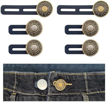 Amazon.com: 12Pcs Button Extenders for Jeans, Pants Waist Button ...