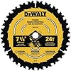 DEWALT Circular Saw Blade, 7 1/4 Inch, 24 Tooth, Wood Cutting ...