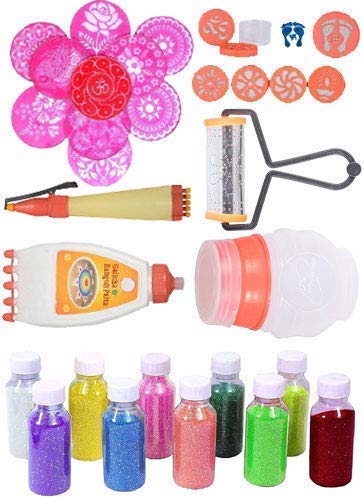 Buy odishabazaar Plastic Rangoli Making Kit (Multicolour) Online at Low ...