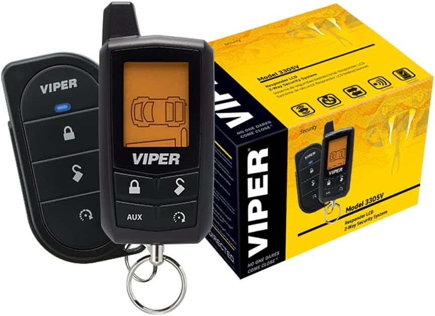 Amazon.com: Viper 3400V 3-Channel 1-Way Car Alarm Vehicle Security ...