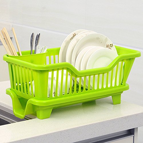 Kitchen Plastic Draining Tray Dish Drainer Drying Rack Tray Sink Holder ...