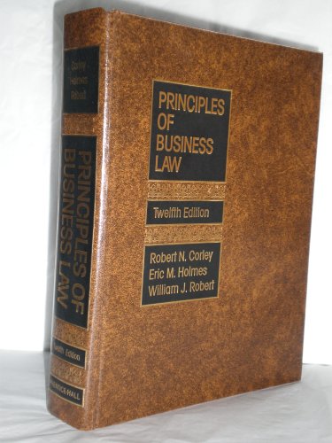 Principles of business law: Corley, Robert Neil: 9780137012503: Amazon ...