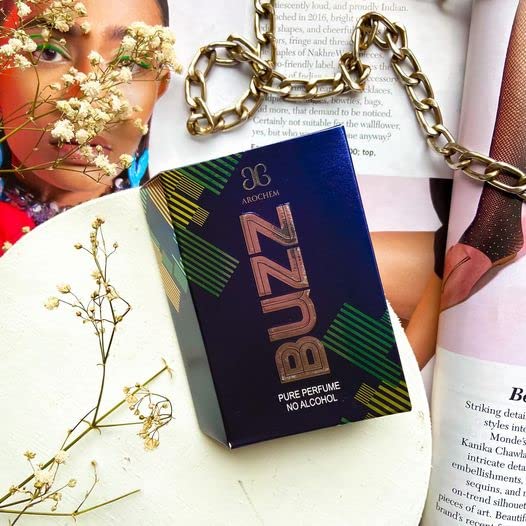 Buzz Long Lasting Pocket Perfume Herbal Ittar Alcohol Free Attar Heart ...