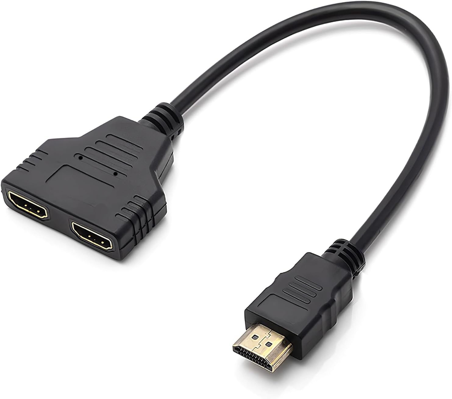 HDMI Splitter 1 in 2 Out Cable Adapter 1080p HDMI Male to Dual Female 1 ...