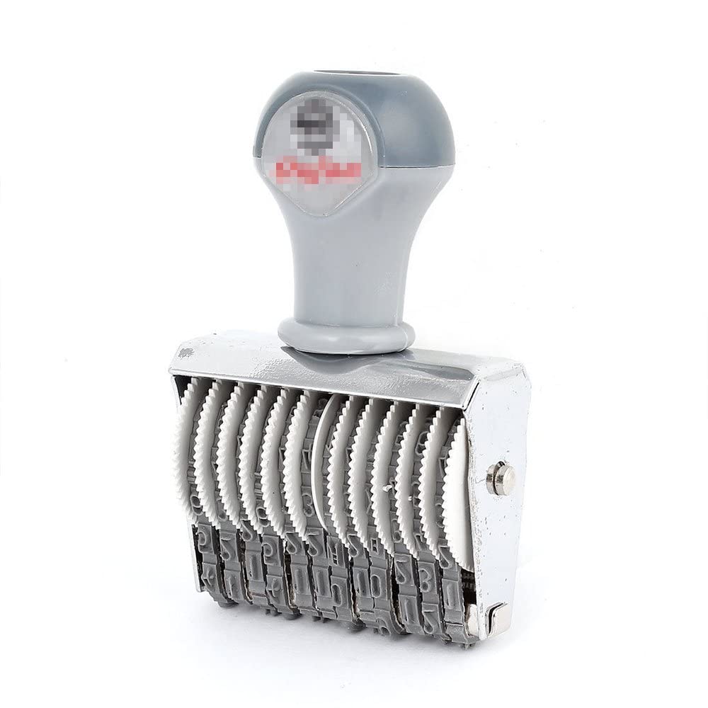 Buy Numbering Stamp Date Arabic Numerals Design 9 Digits Rolling Stamp ...