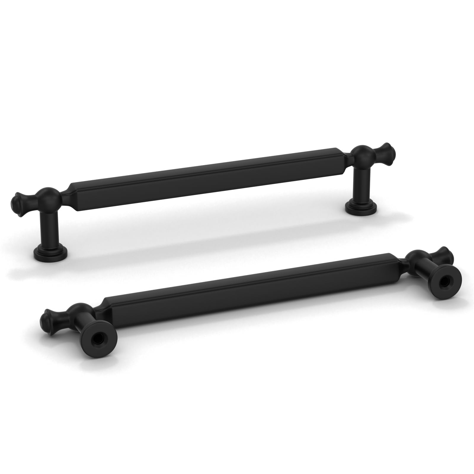 goldenwarm 10 Pack Black Cabinet Handles 5in Cabinet Pulls Matte Black ...