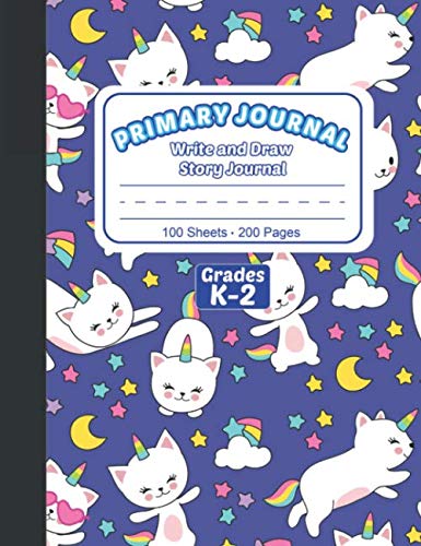 Amazon.com: Primary Journal: Cat Primary Journal Write and Draw Story ...