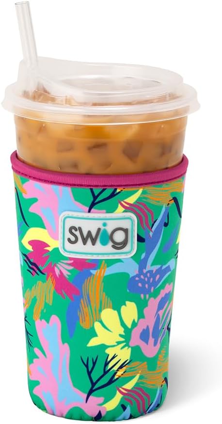 Amazon.com: Swig Life Medium Iced Cup Coolie, Standard 22oz Iced Coffee ...