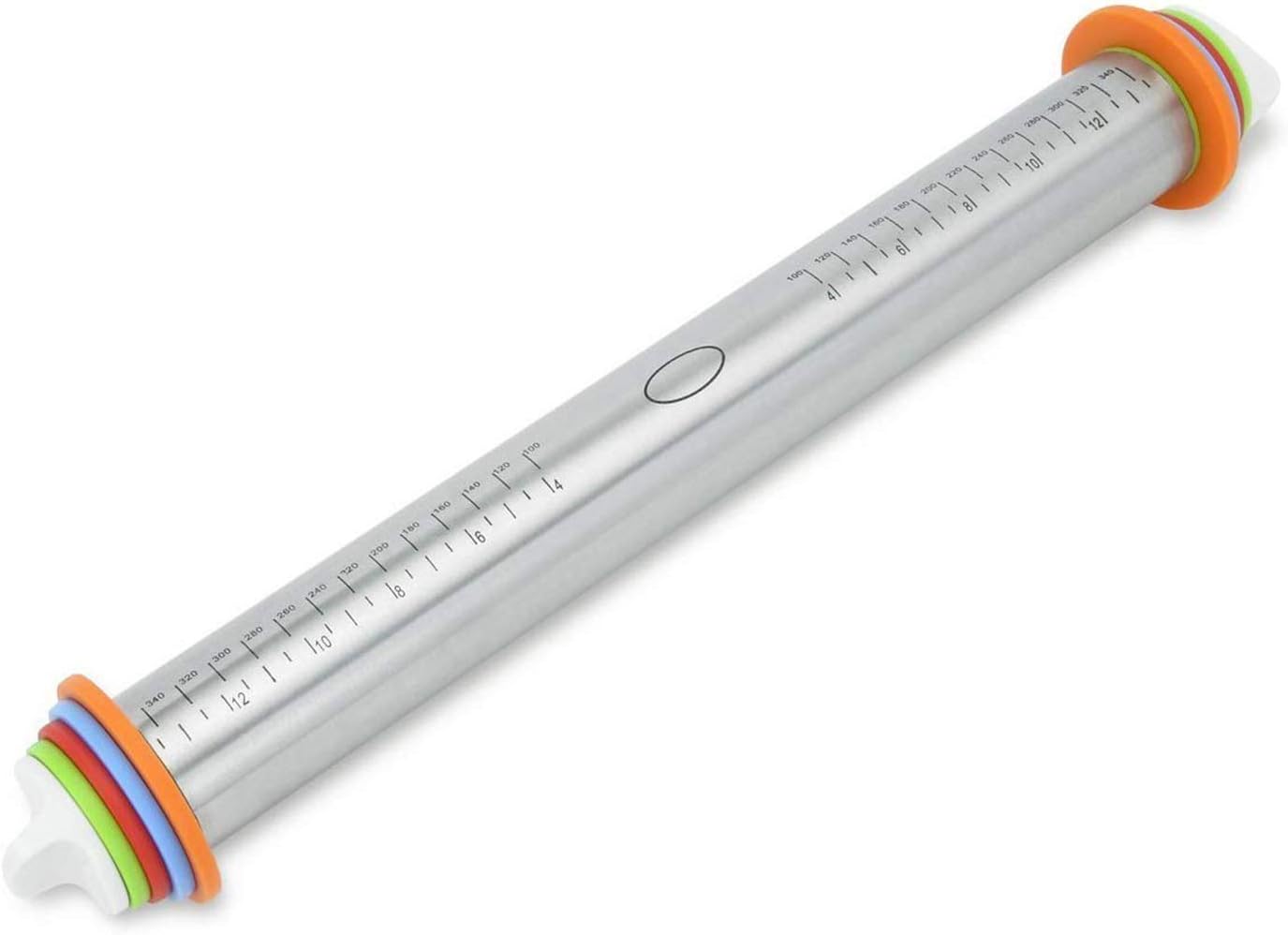 Lifeinhome Profi Teigroller aus Edelstahl Nudelholz Höhenverstellbar ...