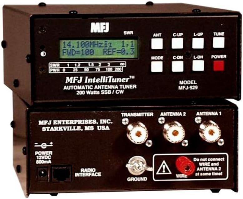 Amazon.com: MFJ Enterprises Original MFJ-929 1.8-30 MHz Compact 200 Watt IntelliTuner. : Electronics
