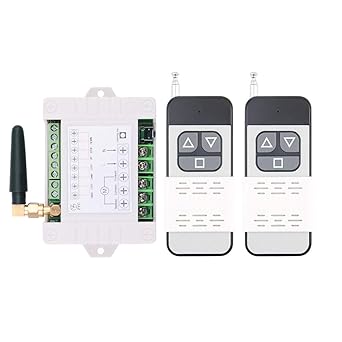 Motor Wireless Remote Control Switch 110V 220V AC 10A High Power Roller ...