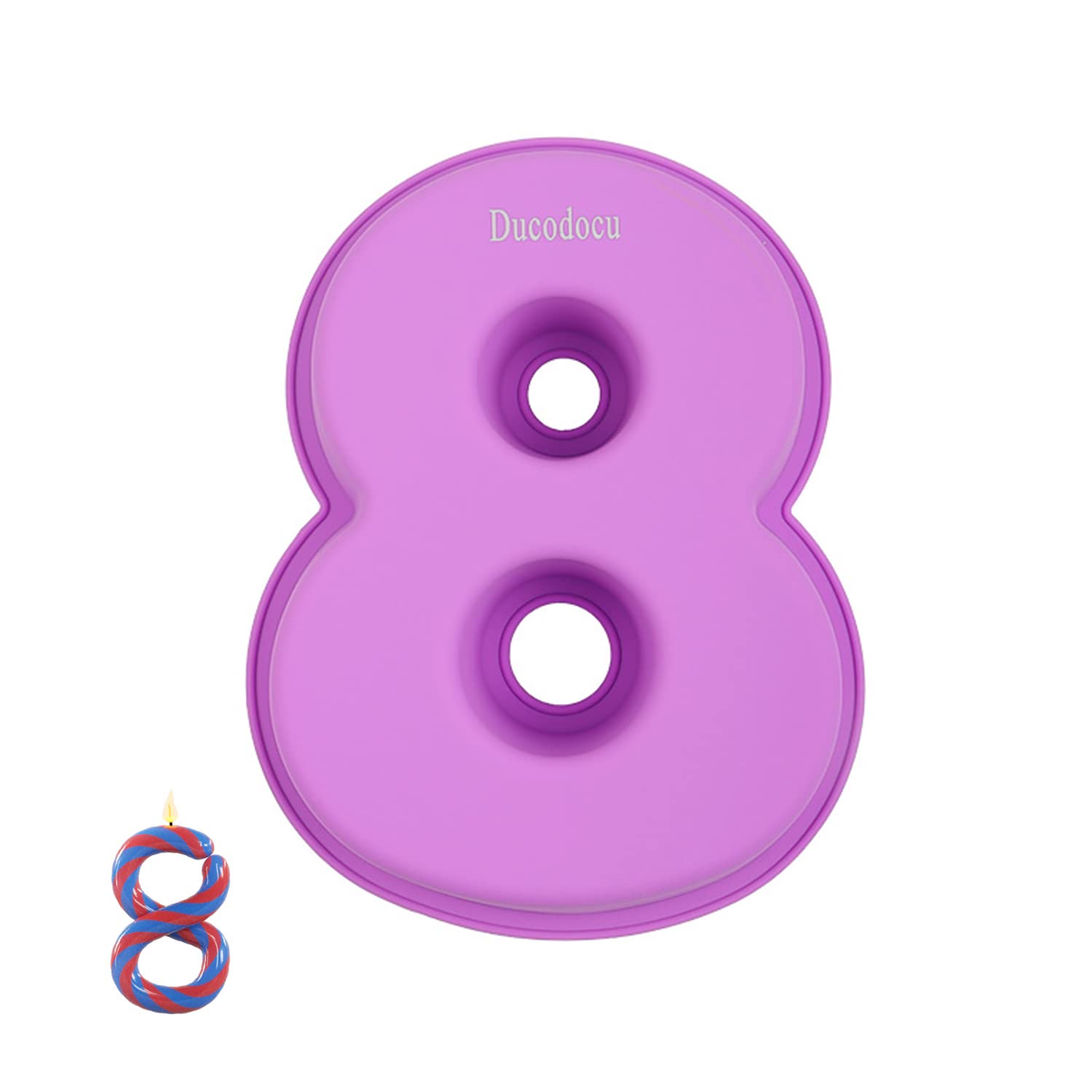 Large Silicone Number Cake Mould 3D Novelty Cake Pan DIY Baking Mold ...