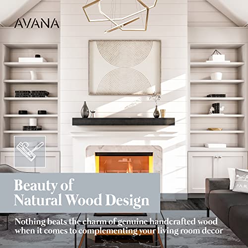 Snapklik.com : Fireplace Mantle - Natural Wood Mantle For Fire Place ...