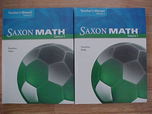Volumes 1 and 2 Saxon Math Course 1 Teacher's Manuals 2007: Stephen Hake: Amazon.com: Books