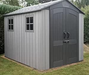 Lifetime 7ft x 9ft 6" (2.1x 2.9m) Rough Cut Storage Shed - Model 60310 ...