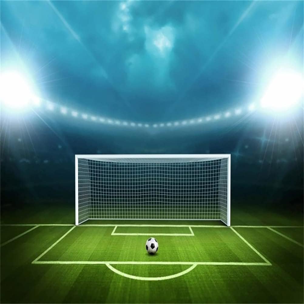 Amazon.com : AOFOTO 8x8ft Soccer Field Background Football Pitch Goal ...