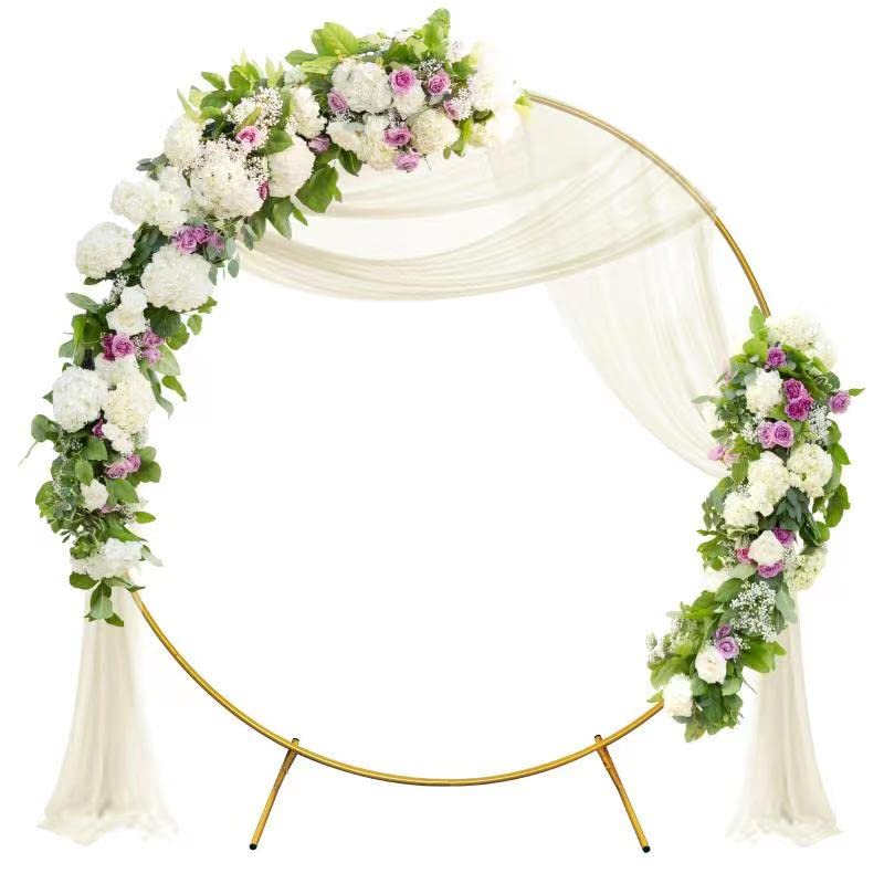 Balloon Arch Stand,Easy Assembly Round Backdrop Stand,6.6ft Circle with ...