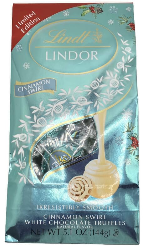 Amazon.com : Lindt Lindor Cinnamon Swirl White Chocolate Truffles 5.1oz ...