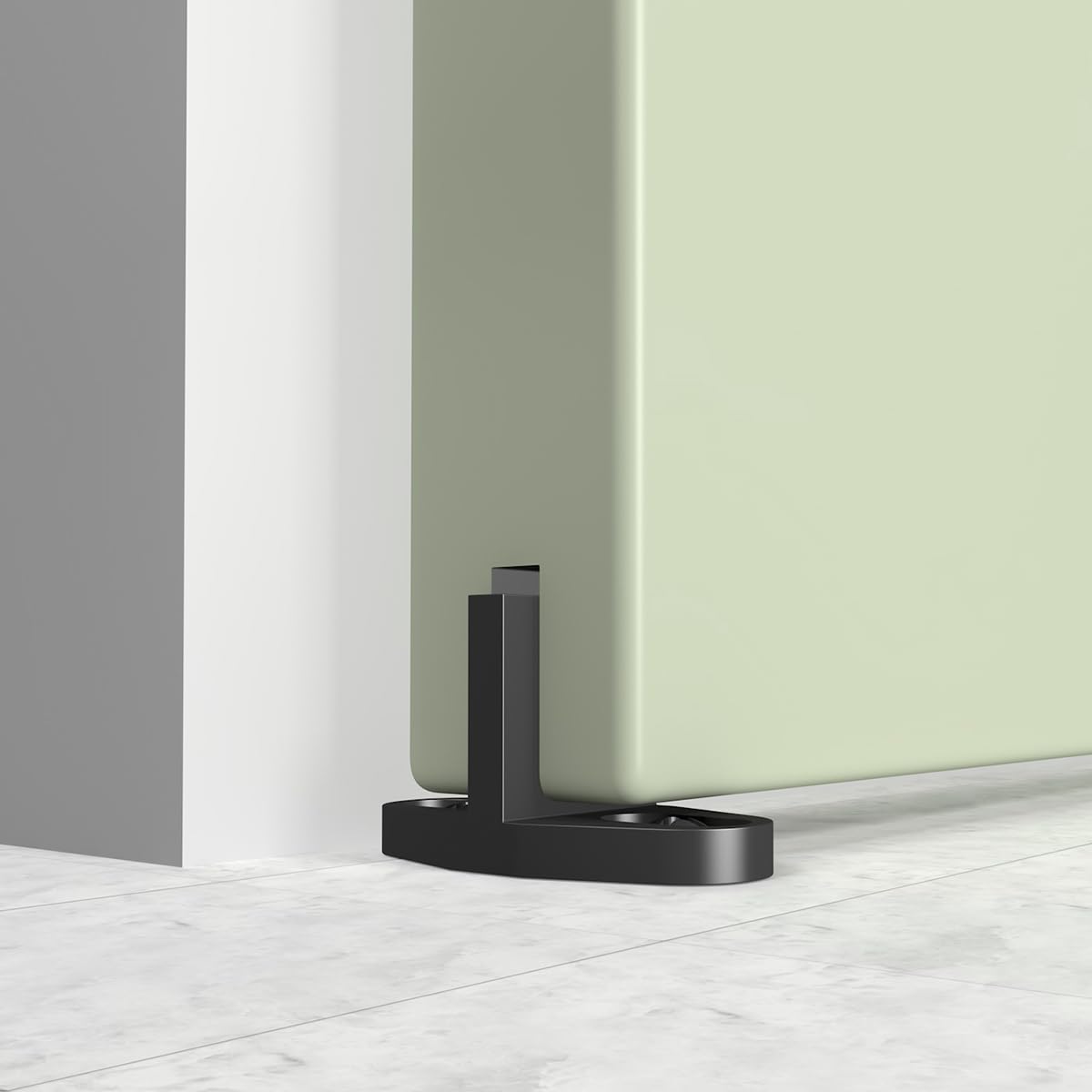 Snapklik.com : JUGREAT Black Aluminum T-Guide For Sliding Barn Door ...